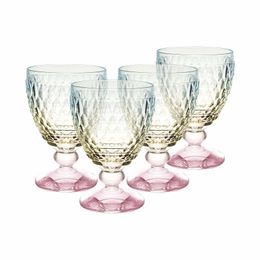 Villeroy & Boch VILLEROY & BOCH Rotweinglas "Rotweingl&auml;ser Boston Pearl 200 ml 4er Set bunt", 4 tlg., bunt, Trinkgef&auml;&szlig;e