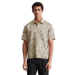 Marc O'Polo MARC O'POLO Herren Leinenhemd, bunt, Gr. XL, Web, Obermaterial: 100% Leinen, Hemden, mit floralem Allover Print