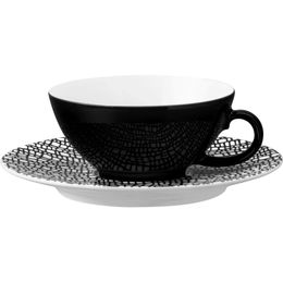 Seltmann Weiden Tasse "Life Fashion", &Oslash; 10,2cm x 4,3cm, 140ml, 1 Stk., schwarz-wei&szlig;, Trinkgef&auml;&szlig;e, Teeobertasse 0,14 l