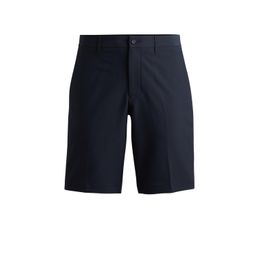 BOSS Green Herren Chinoshorts "S_Commuter", blau, Gr. 58, unifarben, Web, Obermaterial: 92% Polyester, 8% Elasthan, Hosen, mit BOSS Schriftzug