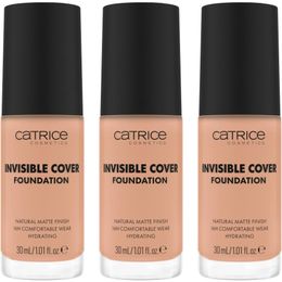 Catrice Damen Foundation "Invisible Cover Foundation", 90ml, beige, Teint-Kosmetika, mit langanhaltendem Finish