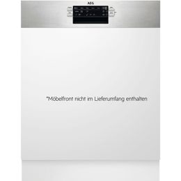 AEG teilintegrierbarer Geschirrsp&uuml;ler "FEE6491AZM 911524160", B:59,6cm H:81,8cm T:57,5cm, silber, Geschirrsp&uuml;ler