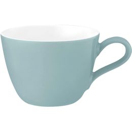 Tasse Seltmann Weiden "Life Fashion", gr&uuml;n chic, wei&szlig;, H:6,3cm &Oslash;:9cm, Porzellan, Trinkgef&auml;&szlig;e, Tasse, Kaffeeobertasse 0,24 l