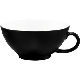 Tasse Seltmann Weiden "Life Fashion", glamorous schwarz, weiß, B:8,9cm H:4,3cm Ø:10,2cm, Porzellan, Trinkgefäße, Tasse, Teeobertasse 0,14 l