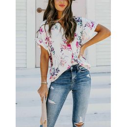 LA Angels Bluse in Creme/ Blau - 63% | Gr&ouml;&szlig;e L | Damen-blusen