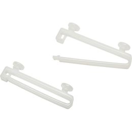 Klick-Gleiter Gardinia, L:5cm, wei&szlig;, Kunststoff, Gardinenbefestigungen, "Schlaufenleiter", Serie Fl&auml;chenvorhang-Technik Atlanta 3-l&auml;ufig