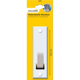 Schellenberg Gurtwickler-Abdeckplatte "Standard Maxi, 16,0 cm Lochabstand, langlebig aus Kunststoff", 1 Stk., wei&szlig;, Abdeckblenden, Rollladen