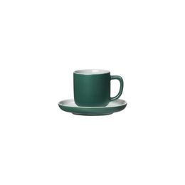 Ritzenhoff & Breker Tasse "Espressotasse mit Untertasse Jasper 100 ml", grün, RITZENHOFF & BREKER, Trinkgefäße
