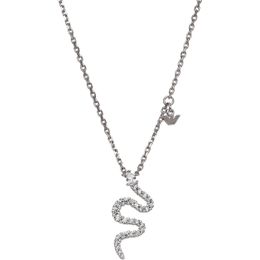 Emporio Armani Damen Kette mit Anh&auml;nger "Schmuck Geschenk Silber 925 Halskette Schlange", Silber 925 (Sterlingsilber), L: 42 B: 1mm, silber, Silber