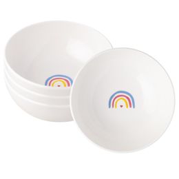 Villeroy & Boch VILLEROY & BOCH Schale "Müslischalen Be Happy With Love ø 16,9 cm 4er Set bunt", bunt, Schüsseln