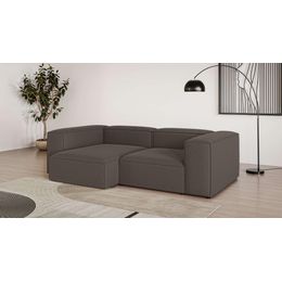 Ecksofa OTTO HOME, B:260cm H:72cm T:160cm, braun, 100% Polyester, Sofas, "XL HAILY L-Form, Modularsofa extra tief, Maße B/T/H: 260/160/72 cm", als