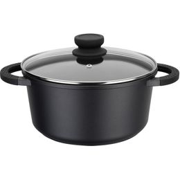 GSW Kochtopf "SilcoGuss noir", 4,6 l + &Oslash; 24cm + H&ouml;he 12cm, schwarz, T&ouml;pfe, Induktion