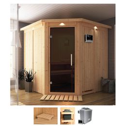 Karibu Sauna "Jarin", Saunaofen, externe Steuerung, 9 kW, beige, Saunen, 9-kW-Ofen mit externer Steuerung