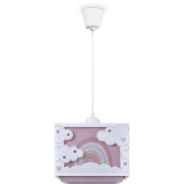 Paco Home Pendelleuchte "GRETA", 1, H: 24,5cm, weiß, Kinderzimmer, Leuchten