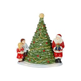 Villeroy & Boch Weihnachtsfigur VILLEROY & BOCH, bunt, Dekofiguren, "Dekofigur Santa am Baum Christmas Toys bunt"