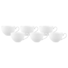 Villeroy & Boch VILLEROY & BOCH Tasse "Kaffeeobertasse Royal 260 ml 6er Set wei&szlig;", wei&szlig;, Trinkgef&auml;&szlig;e