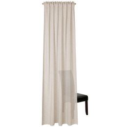 Neutex for you! Vorhang NEUTEX FOR YOU, B:142cm H:245cm, beige, Jacquard, Polyester, Gardinen, "Biella", HxB: 245x142, Schal mit verdeckten Schlaufen