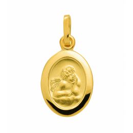 Adelia&acute;s ADELIA ́S Damen Kette mit Anh&auml;nger "Schmuckset - Set mit Halskette 585 Gold Anh&auml;nger Amor", Gold, gold, Gold, Halsketten, Schmuckset - Set mit