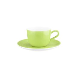 Seltmann Weiden Tasse "Kaffeetasse mit Untertasse Liberty Pure Colors 260 ml", 2 tlg., grün, Trinkgefäße