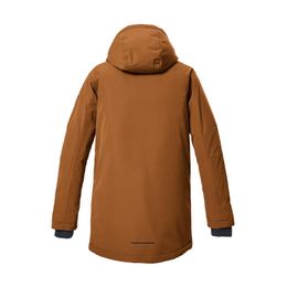 Killtec Jungen Parka "KOW 378 BYS PRK", braun, Gr. 164, Oberstoff: 88% Polyester, 12% Baumwolle, Futter: 100% Polyester, Wattierung: 100% Polyester,
