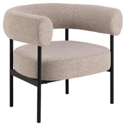 Loungesessel ACTONA GROUP, B:78,5cm H:71cm T:67,5cm, beige, 96% Polyester/4% Acryl, Wohnzimmer, Sessel, "Oakfield, Polstersessel, Relaxsessel, mit