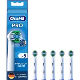 Oral-B Aufsteckbürsten "Pro Precision Clean", 5 Stk., weiß, Zahnbürstenköpfe, X-förmige Borsten