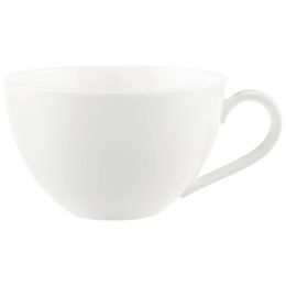 Villeroy & Boch VILLEROY & BOCH Tasse "Kaffeetasse Anmut 280 ml wei&szlig;", wei&szlig;, Trinkgef&auml;&szlig;e