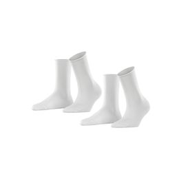 Esprit Damen Kurzsocken "Socken 2er Pack", Gr. 39, wei&szlig;, Obermaterial: 81% Baumwolle CO. 17% Polyamid PA. 2% Elasthan EL., Socken