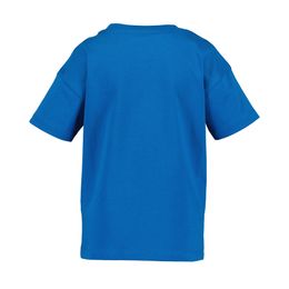Blue Seven Jungen Kurzarmshirt, blau, Gr. 98, unifarben, Single Jersey, Obermaterial: 100% Baumwolle, Shirts