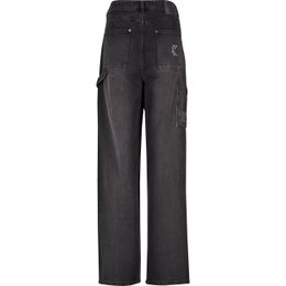 Karl Kani Damen Bequeme Jeans "Karl Kani Karl Kani OG Baggy Workwear Denim vintage"schwarz, Gr. 29, unifarben, 100% Baumwolle, Jeans