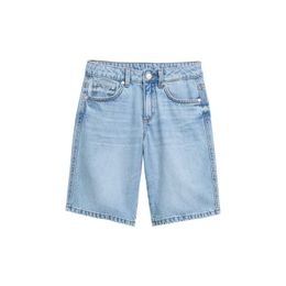 Tom Tailor Mädchen Jeansshorts, blau, Gr. 134, unifarben, Denim/Jeans, Obermaterial: 100% Baumwolle. Futter: 100% Baumwolle, Jeans, im Five-Pocket