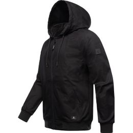 Ragwear Herren Outdoorjacke "Garoo", schwarz, Basic, Gr. M, Material: 100% Baumwolle, Jacken, Stylische Herren &Uuml;bergangsjacke aus Ripstop-Material