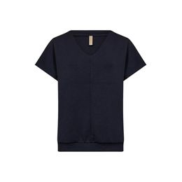 soyaconcept Damen Kurzarmhemd "Soya Concept T-Shirt SC-BANU 244"6910 navy, Gr. S, Obermaterial: 48% Modal, 48% Polyester, 4% Elasthan, Hemden
