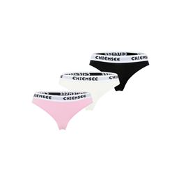 Chiemsee Damen Tanga, Gr. XLweiß, light pink, 95% Baumwolle, 5% Elasthan, Unterhosen