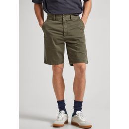 Pepe Jeans Herren Shorts, gr&uuml;n, Gr. 31, Obermaterial: 98% Baumwolle, 2% Elasthan, Hosen, mit Markenlabel