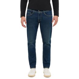 Mustang Herren Slim-fit-Jeans "Herren Style Oregon Slim", blau, Gr. 38, unifarben, Denim/Jeans, 99% Baumwolle, 1% Elasthan, Jeans