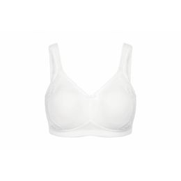 SuSa Damen Minimizer-BH "London", Gr. 85, wei&szlig;, Obermaterial: 76% Polyamid, 24% Elasthan, BHs, vorgeformte Cups, Spitze, blickdicht, elastisch