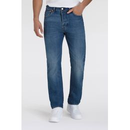 Levi's LEVI'S Herren Straight-Jeans "501 LEVI'S ORIGINAL"window pane ltwt, Gr. 34, Denim/Jeans, Obermaterial: 100% Baumwolle, Jeans, mit Markenlabel