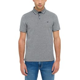 Mustang Herren Kurzarmshirt "Herren Style Palco", blau, Gr. L, Piqu&eacute;, 100% Baumwolle, Shirts