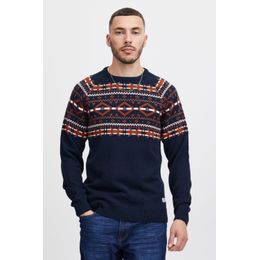 Blend Herren Strickpullover "BHNilas", blau, Gr. XXL, Grobstrick, 100% Polyacryl, Pullover, Weihnachtlicher Grobstrickpullover