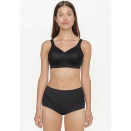 SuSa Damen Minimizer-BH "London", Gr. 85, schwarz, Obermaterial: 76% Polyamid, 24% Elasthan, BHs, vorgeformte Cups, Spitze, blickdicht, elastisch