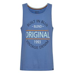 Blend Herren Longtop "Tanktop BHAlvarez", blau, Gr. M, Obermaterial: 100% Baumwolle CO., Tops