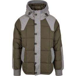 Brandit Herren Winterjacke "Brandit Brandit Men Garret Jacket"olive, grau, Gr. M, unifarben, 78% Baumwolle, 22% Polyamid, Jacken