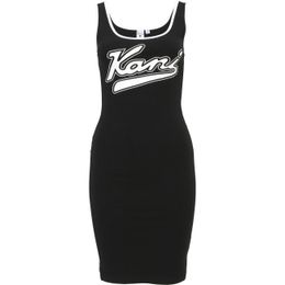 Karl Kani Damen Shirtkleid "Karl Kani Damen KW242-020-1 Varsity Dress"schwarz, Gr. L, 95% Baumwolle, 5% Elasthan, Kleider
