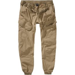 Brandit Damen Cargohose "Brandit Herren Ray Vintage Trousers"camel, Gr. L, unifarben, 98% Baumwolle, 2% Elasthan, Hosen