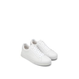 Marc O'Polo MARC O'POLO Herren Sneaker "AGAR", Gr. 45, weiß, Glattleder, unifarben, Schuhe, Schnürschuh, Halbschuh, Klassik-Sneaker mit herausnehmbarer Innensohle