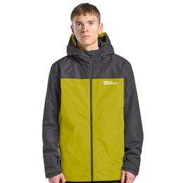 Jack Wolfskin Herren 3-in-1-Funktionsjacke "TAUBENBERG 3IN1 JKT M"chartreuse, Gr. XL, Obermaterial: 100% Polyester, Jacken, 3in1, wasserdicht,