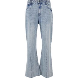 Karl Kani Herren Bequeme Jeans "Karl Kani Karl Kani OG Denim Flared Pants", blau, Gr. 36, unifarben, 100% Baumwolle, Jeans