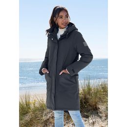 ELBSAND Damen Winterjackedunkelblau, Gr. XL, Obermaterial: 100% Polyester. Futter: 100% Polyester. Füllung: 100% Polyester, Jacken, mit verstellbarer