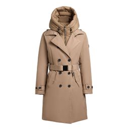 Khujo Damen Trenchcoat "GORA"cookie beige, Gr. XXL, unifarben, Web, 100% Polyester, M&auml;ntel